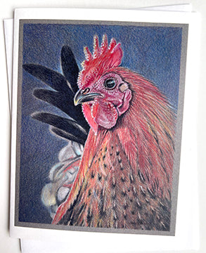 Rooster Card – Bev's Art Store